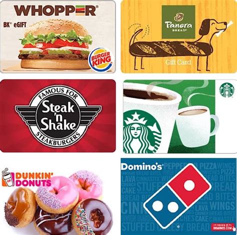 Free Fast Food T Cards On The Go