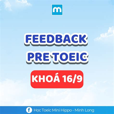 Học Toeic Mini Hippo Minh Long Tân Phú