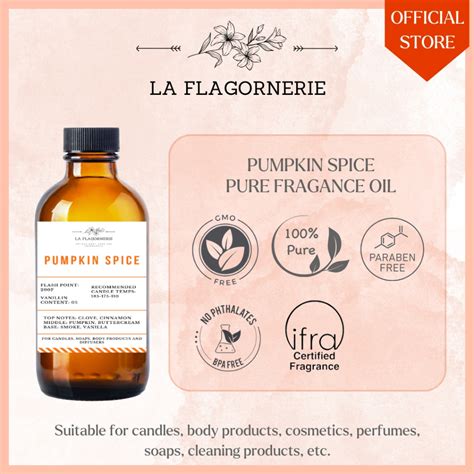 Pumpkin Spice Fragrance Oil For Candles Soaps Diffusers Humidifiers