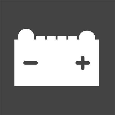 Battery Glyph Inverted Icon Vector Art At Vecteezy