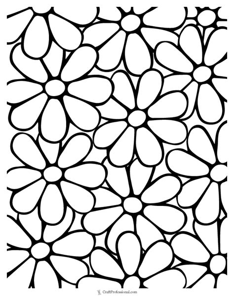 Flower Pictures To Color And Print