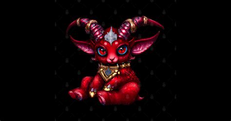 Chibi Red Baphomet Baphomet Sticker Teepublic