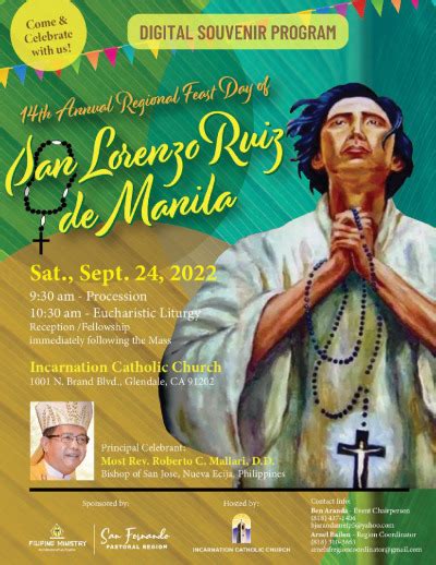 2022 San Lorenzo Ruiz Feast Day