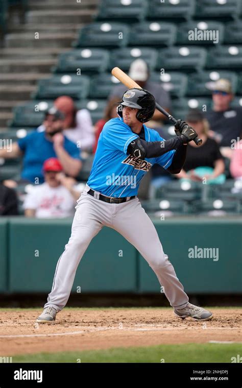 Akron Rubberducks Daniel Schneemann 1 Bats During An Eastern League Baseball Game Against The