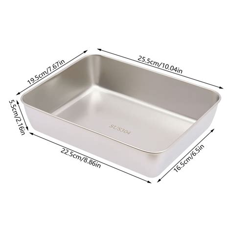 Dalelee Rectangular Stainless Steel Baking Pan Wayfair