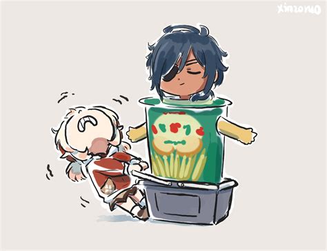 Klee And Kaeya Genshin Impact Drawn By Xinzoruo Danbooru