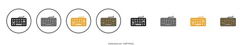 Keyboard Icon Set Vector Keyboard Sign Stock Vector Royalty Free 2409764531 Shutterstock