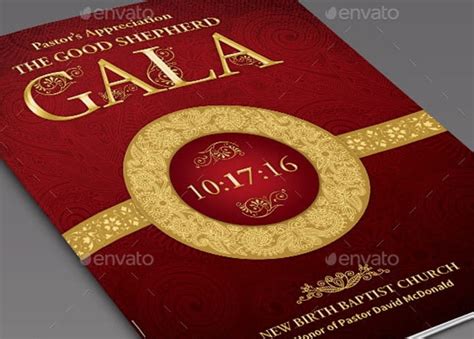 Pastor Appreciation Event Program Template Inspiks Market