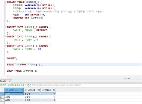 DB SQL 문법 기초 참조 수정 주석 삭제 암호화와 복호화 조건 검색 SELECT