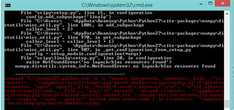 Python Scipy Stack Installation Error Stack Overflow