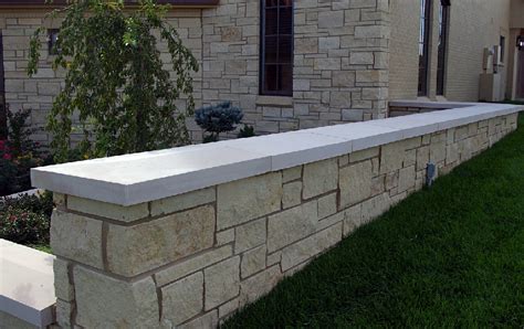 Cast Natural Stone Wall Caps Profiled Edge Wall Cap Wall Coping