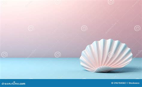 Concha De Moluscos Minimalista Em Fundo Barroco Tropical Ilustração Stock Ilustração De Casa