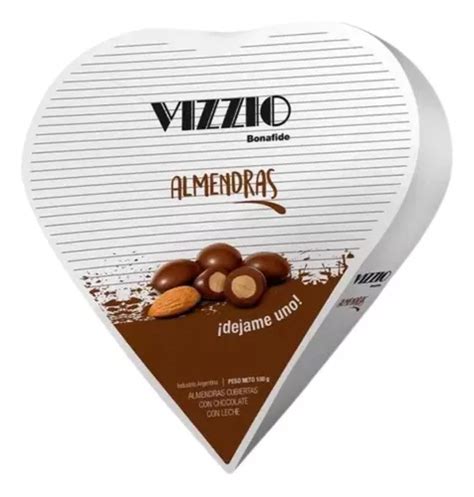 Estuche Bonafide Vizzio Corazon Almendras X 100grms
