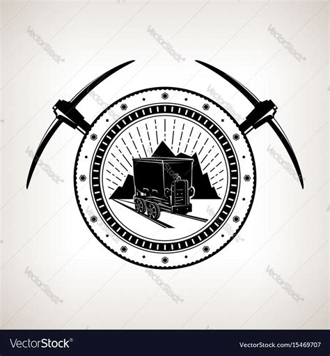 Mining Industry Concept Royalty Free Vector Image