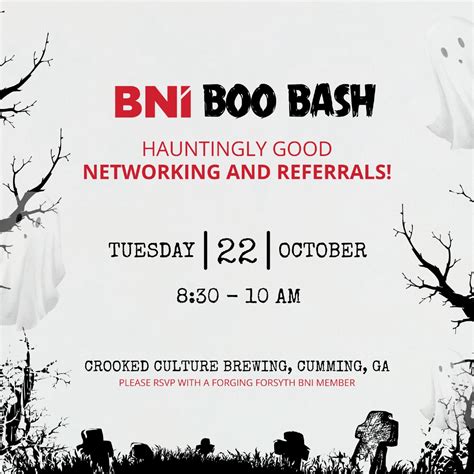 Bni 🎃👻 Get Ready For Some Spooktacular Networking At The Bni Boo Bash