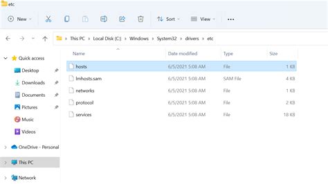 windows hosts file location and how to edit hosts file in windows 11