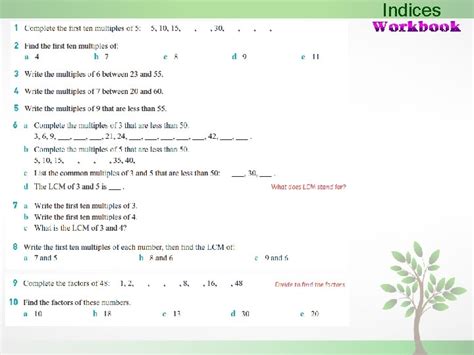 Square Root Cube Root Integer Evaluate Index Laws