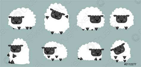 Cute Sheep Vector
