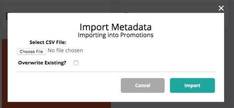 importing metadata in bulk with a csv file help center