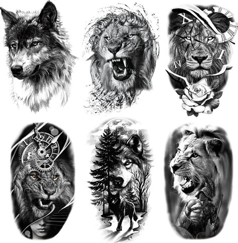 Lion Tattoos Black And White
