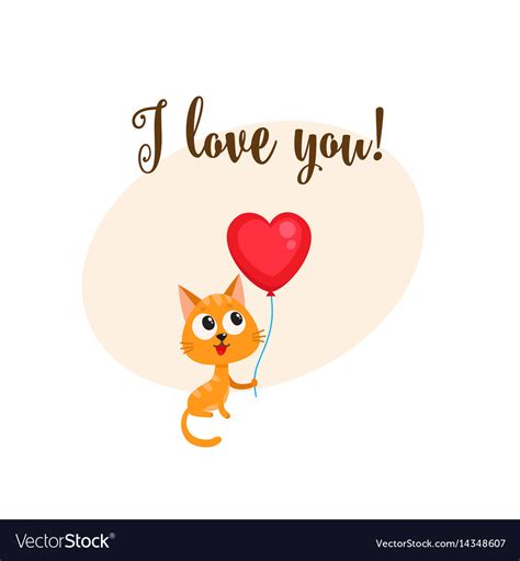 I Love You Cute Cat