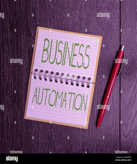 Text Sign Showing Business Automation Concept Meaning For Digital