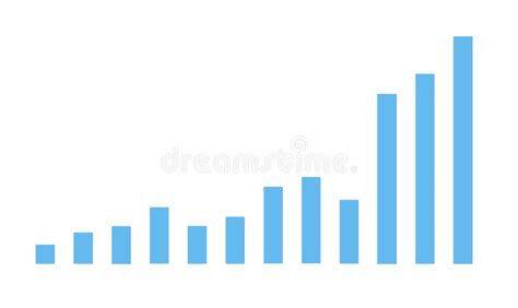 Simple Blue Analytics Diagram Bar Chart Showing Variable Data Trends On White Background Stock Simple Blue Analytics Diagram Bar Chart Showing Variable Data Trends On White Background Stock