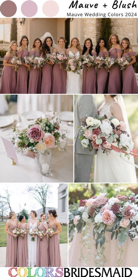 Dusty Mauve Wedding Color Palettes