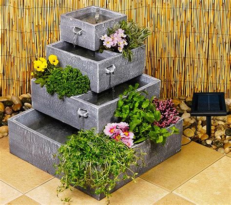 15 Designs Of Planter Water Features Home Design Lover