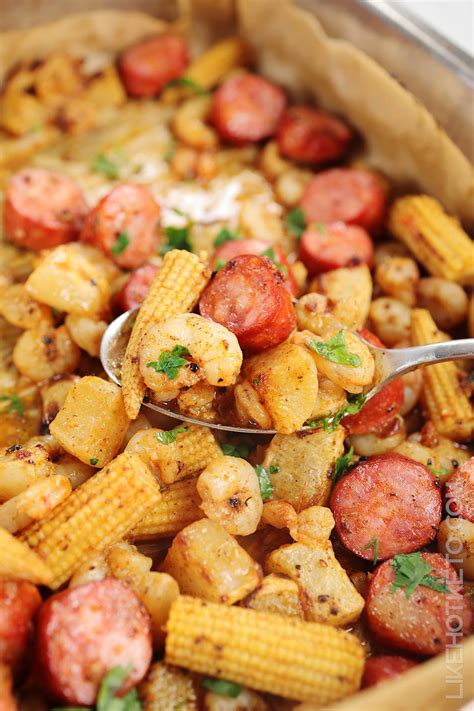 Sheet Pan Shrimp Boil In Oven Keto And Gluten Free Likehotketo