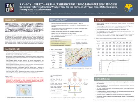Pdf Optimum Feature Extraction Window Size For The Purpose Of Travel Mode Detection Using