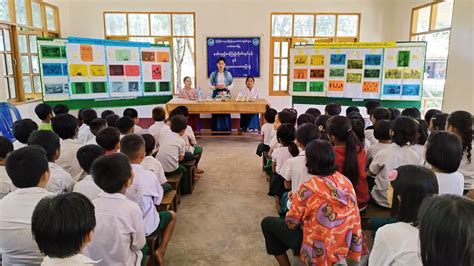 ကလိန်အောင်မြို့ မိကျောင်းလှောင်းကျေးရွာ အခြေခံပညာမူလတန်းကျောင်း၌ ဗလင