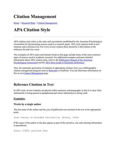 Citation Management Docx