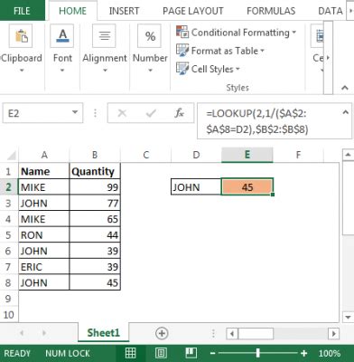 Vlookup To Find Last Matching Value