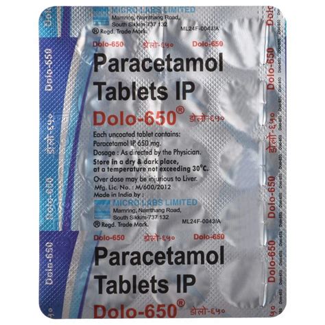 Dolo 650mg Tablets At ₹ 80strip Paracetamol Tablet In Nagpur Id