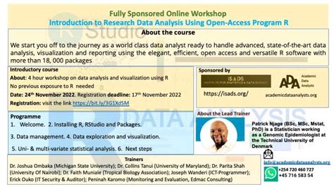 stephen mwangi on linkedin dataanalysis opportunity r