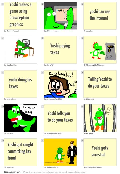 Yoshi Makes A Game Using Drawception Graphics Drawception