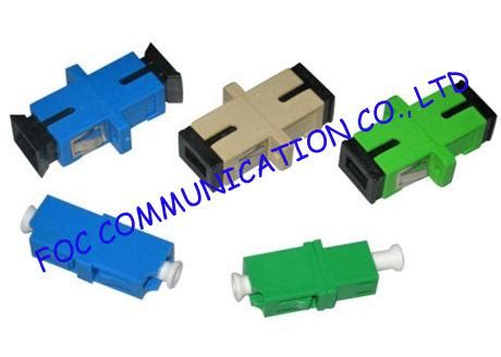 SC APC Simplex Short Flange Fiber Optic Adapter Green Plastic Housing