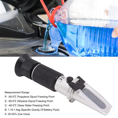 Antifreeze Refractometer With Atc Function Handheld Antifreeze Tester For Automobile Antifreeze