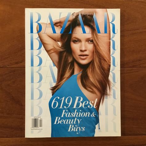 Harpers Bazaar 2002年4月号 Kate Moss Flying Books