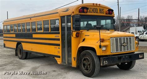 1998 Blue Bird B7 School Bus In Riverton Ks Item Id9296 Sold