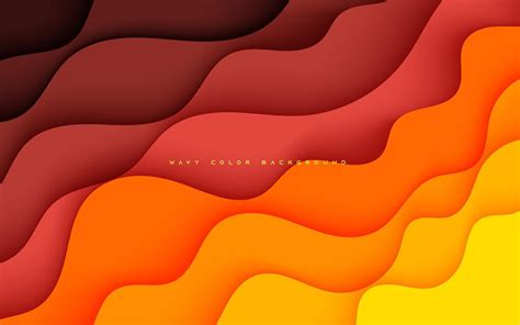 Premium Vector Orange Gradient Background Dynamic Wavy Light And Shadow