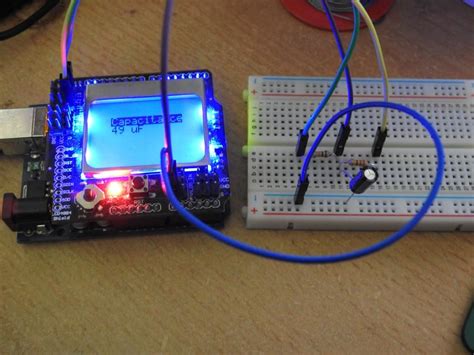 Arduino Capacitance Meter With LCD Shield