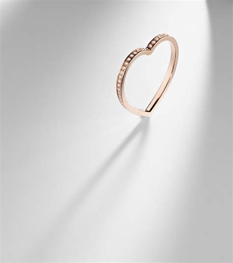 Repossi Antifer 18kt Rose Gold 7501000 Ring With Diamonds Repossi