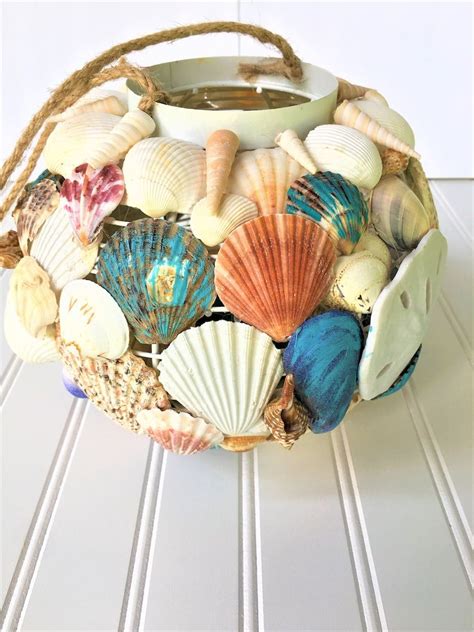 Portavelas Portavelas De Concha De Mar De Doble Cara 8 Redondo X 4 De Ancho Etsy España