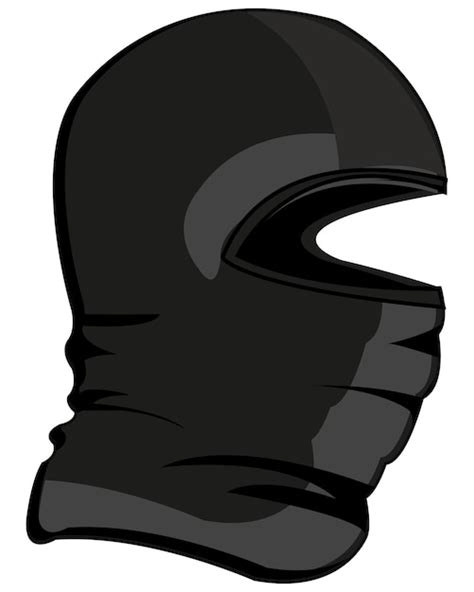 Premium Vector Blackenning Mask For Hiding Of The Person Balaclava