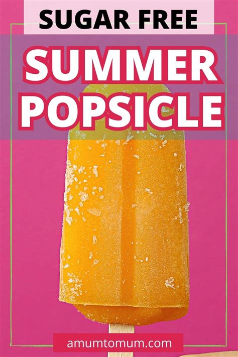 No Sugar Orange Popsicle Ice Cream Recipe