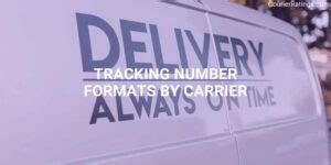 Tracking Number Format A Guide To Different Carrier Formats