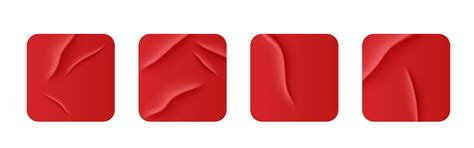 White Stickers Glued Paper Patches Royalty Free Vector Image