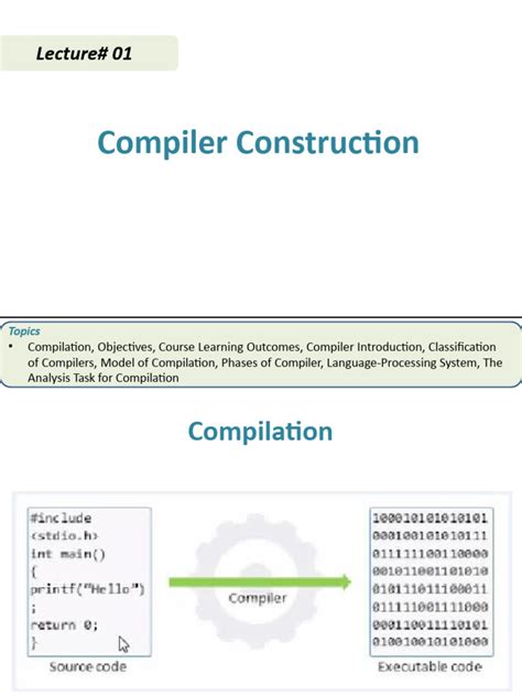 Lecture1 Compiler Introduction Pdf Compiler Computer Program